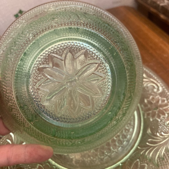 Indiana Glass | Kitchen | Vintage Set Of Two Tiara Green Depression ...